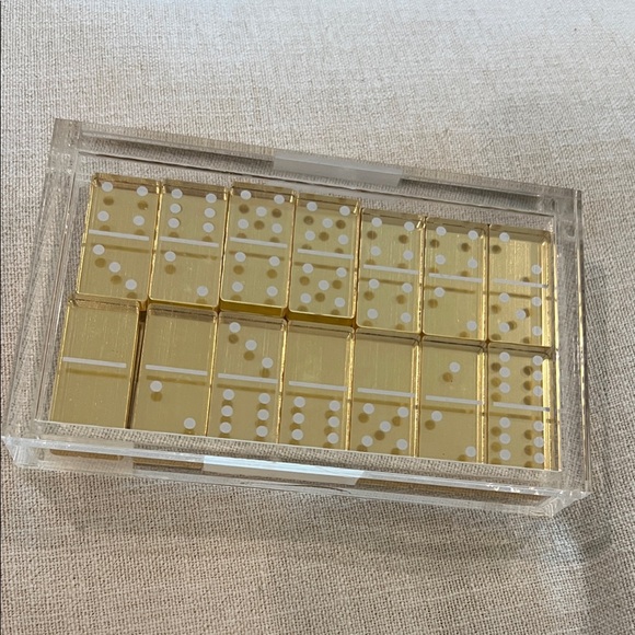 Games | Luxury Gold Domino Set | Poshmark